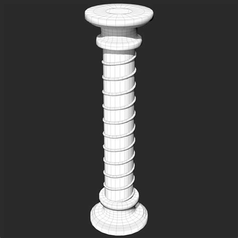 기둥 3d 모델 9 Unknown Wrl Obj Fbx Dxf Dae C4d 3ds Free3d