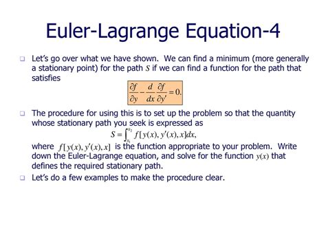 Physics 312 Lecture 2 Calculus Of Variations Ppt Download