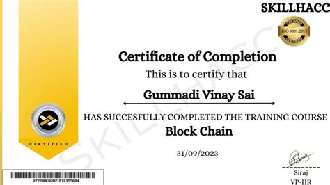vinay sai gummadi on linkedin blockchain blockchain skillhacc