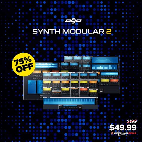 Synth Modular 2 By Karmafx 高度にシミュレートされたアナログモジュラーシンセが75 Off
