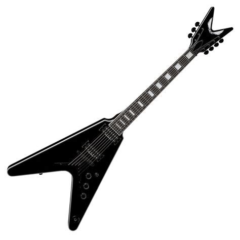 Dean V Select 7 String Classic Black Gear4music