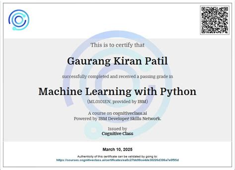 Machinelearning Datascience Ai Supervisedlearning… Gaurang Kiran Patil