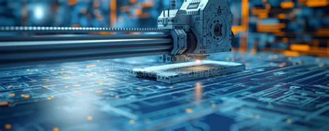 Robotic Arm Assembling Electronics On Pcb Stock Image Image Of Solder Connector 323491781