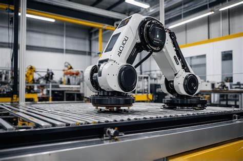 Ai Robotics And Automation Systems Improving Manufacturing Quality Premium Ai Generated Image