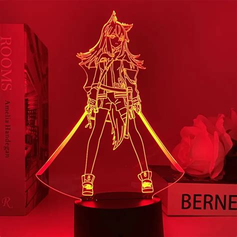 ใหม่ Cod โคมไฟ Led รูปการ์ตูนอนิเมะ Arknights เปลี่ยนสีได้ ชาร์จ Usb สําหรับตกแต่งบ้าน ห้องนอน