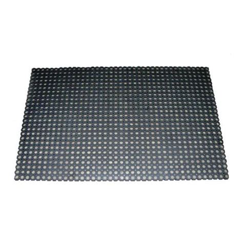 Rubber Open Slot Boar Mat 39 In L X 59 In W X 3 4 In Thk Rubber