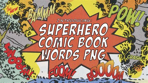 Superhero Comic Book Words Png Sickboat