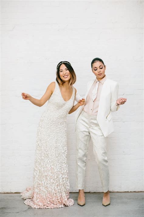 Same Sex Wedding Ceremony At Sky Gallery By Tinsel And Twine Hushed