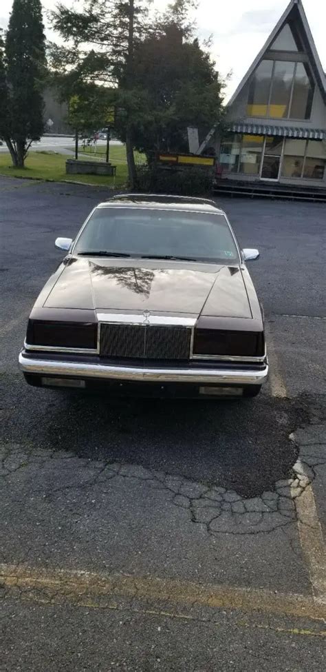 1989 Chrysler New Yorker Sedan Black Fwd Automatic C Body Landau For Sale