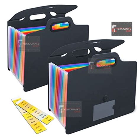 Legal Size Long Expanding File Folder With Handle 24 Pockets Briefcase Seamans Certificate