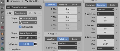 animation transformation constraint does not contain mapping