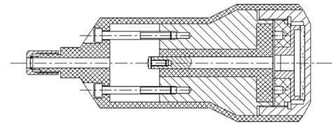 Cross Section Of Ultrasound Piezoceramic Transducer