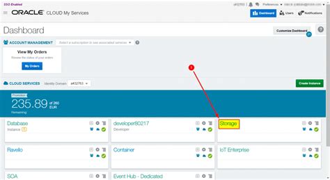 Creating Oracle Database Cloud Service Dbaas