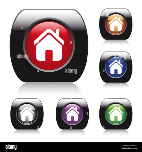 Vector Glossy Button For Web Design Stock Vector Image Art Alamy