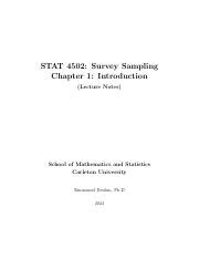 Introduction To Survey Sampling Importance And Types Of Course Hero