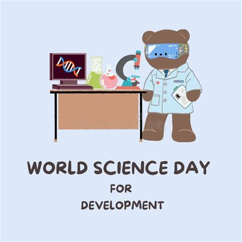 World Science Day For Peace And Development 3 Stock Illustration Illustration Of Research
