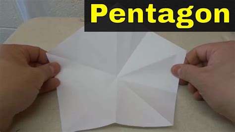 How To Make A Pentagon From Square Paper Easy Tutorial Youtube
