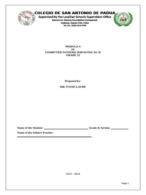 Module 4 In Css Grade 12 Pdf Troubleshooting Hard Disk Drive