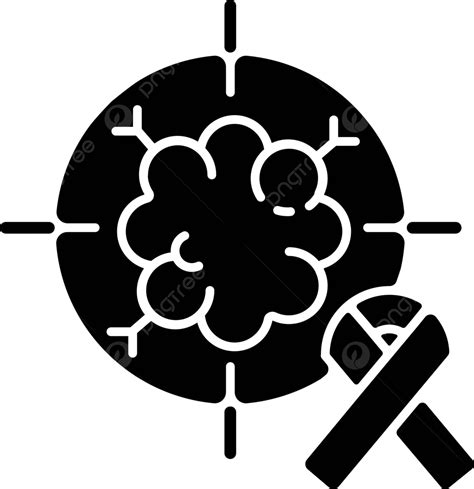 Oncology Department Black Glyph Icon Logo Disease Web Vector Logo