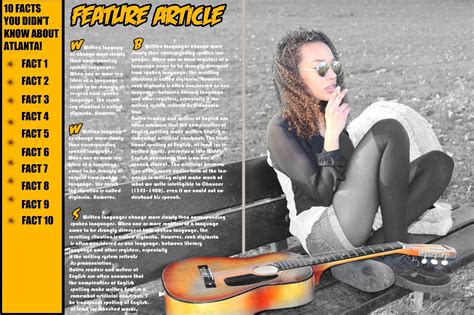 A Media Blog Feature Article Layout Mock Up