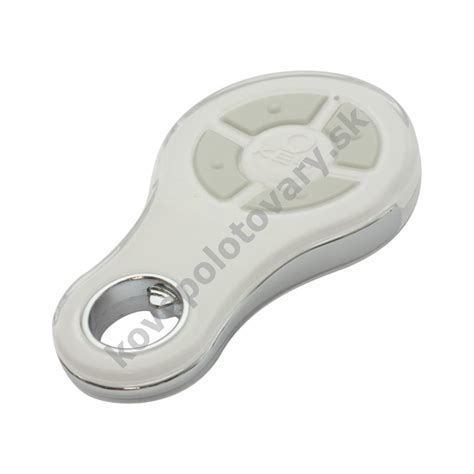 Key Sub 44wr Diaľkový Ovládač Pohonu Brány A Vrát Plávajúci Kód 4 Kanálový 433 Mhz Biely Kovop