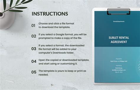 Basic Sublet Agreement Template In Word Google Docs Pages Download Template Net