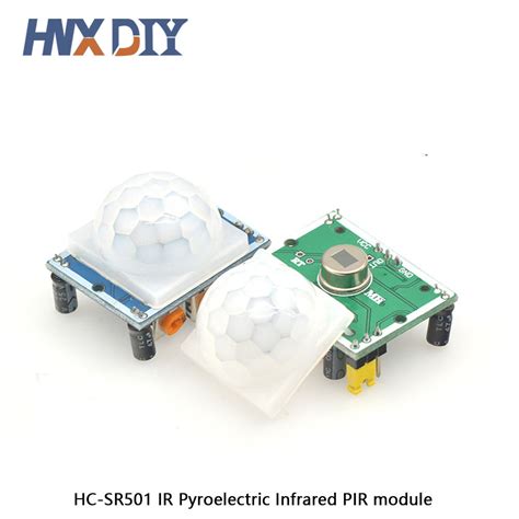 10pcs Sr501 Hc Sr501 Adjust Ir Pyroelectric Infrared Pir Module Motion Sensor Detector Module