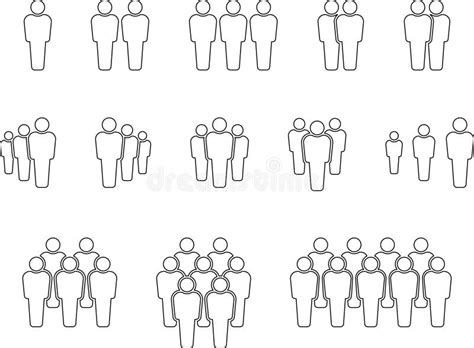 People Group Icon Set Team Worker User Employee People Group Icon Team Staff User Profile