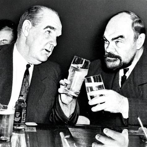 Joe Mccarthy And Vladimir Lenin Hanging Out Drinking Beer R Weirddalle