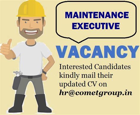 Hardik Pawar On Linkedin Vacancy For Maintenance Executive Kindly Share It To Ur Contacts Who…
