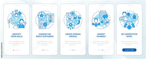 2d Linear Icons Representing Architecture Of Cognitive Computing Mobile App Screen Set