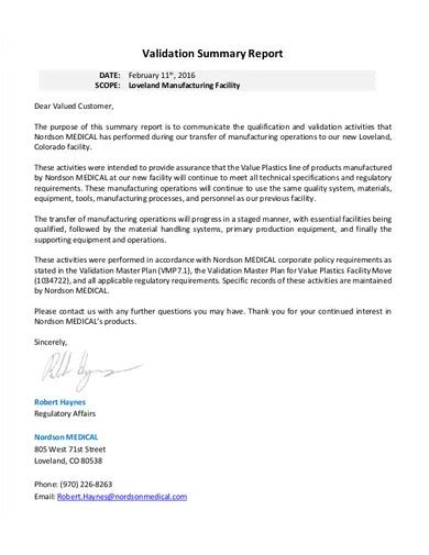 10 Validation Report Examples To Download