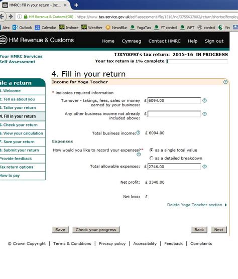 Filing A Self Assessment Tax Return Yogatax