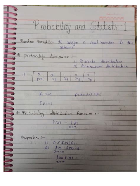 Probality And Statistics Pdf