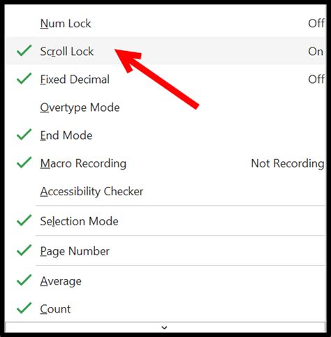 Keyboards Arrow Keys Arent Working Excel Scroll Lock ON OFF