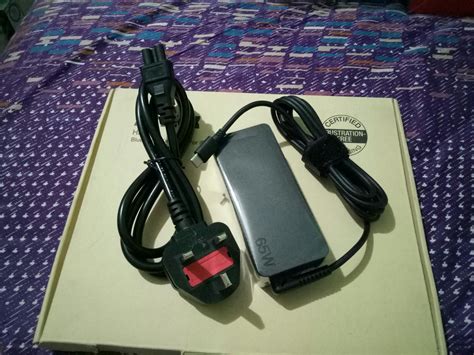 USB C 65W AC Power Adapter For Laptop Lenovo Thinkpad Computers Tech Parts Accessories
