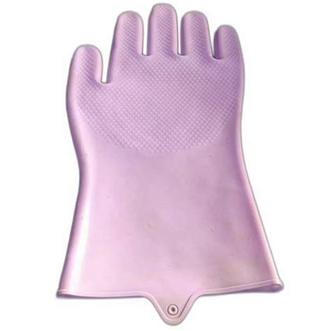 Washable Purple Plain Rubber Hand Glove For Household At ₹ 140 Piece