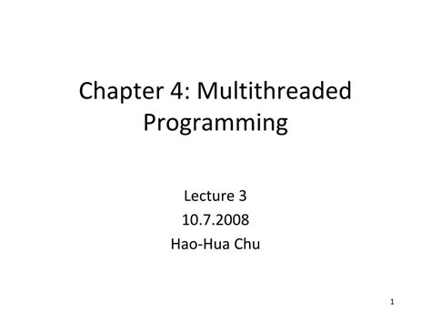 Ppt Chapter 4 Multithreaded Programming Powerpoint Presentation Free Download Id9703343