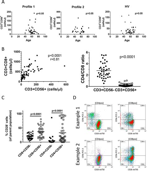 Additional Phenotypic Characterizations Of Cd3 Cd56 T Cells A Cd3