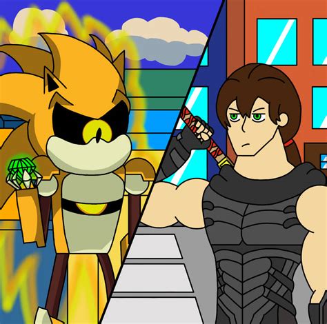 Super Mecha Sonic Vs Ryu Hayabusa Crossover By Patrici8 On Deviantart