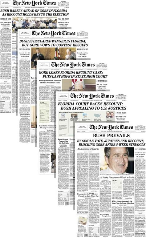 2000 When Election Night Became Election Month The New York Times