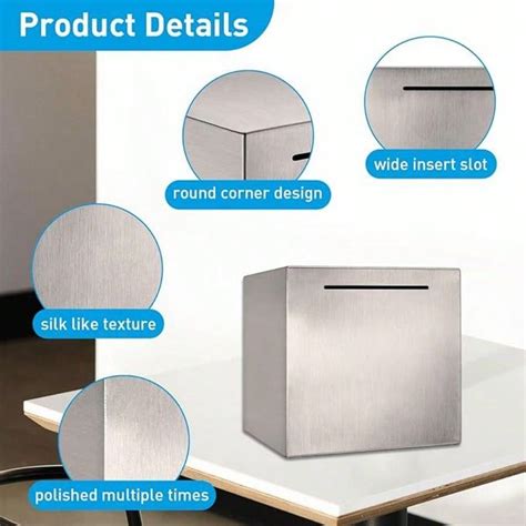 One Stainless Steel Adult Safe Money Box A Coin Saving Bank Which Can