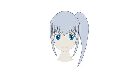 Anime Girl Head 3d Model By Emiyasyahriel 68d15d1 Sketchfab