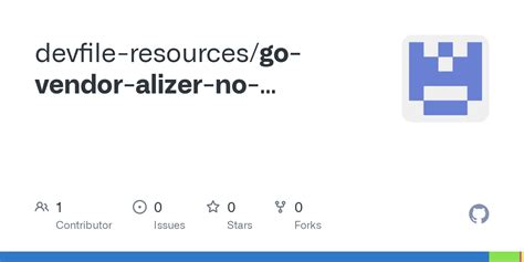 GitHub Devfile Resources Go Vendor Alizer No Detection