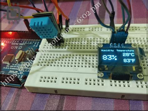 Interfacing Arduino With Ssd1306 Oled And Dht11
