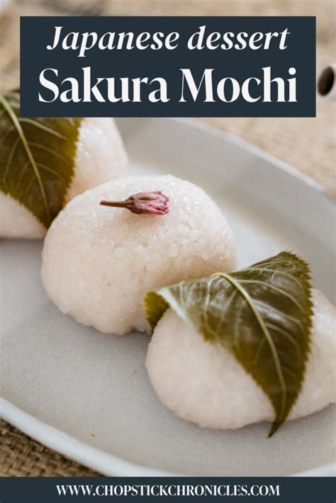 Sakura Mochi Cherry Blossom Rice Cake 桜餅 Chopstick Chronicles