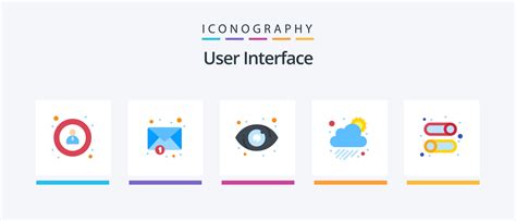 User Interface Flat 5 Icon Pack Including Disable Interface User Enable Sun Creative Icons