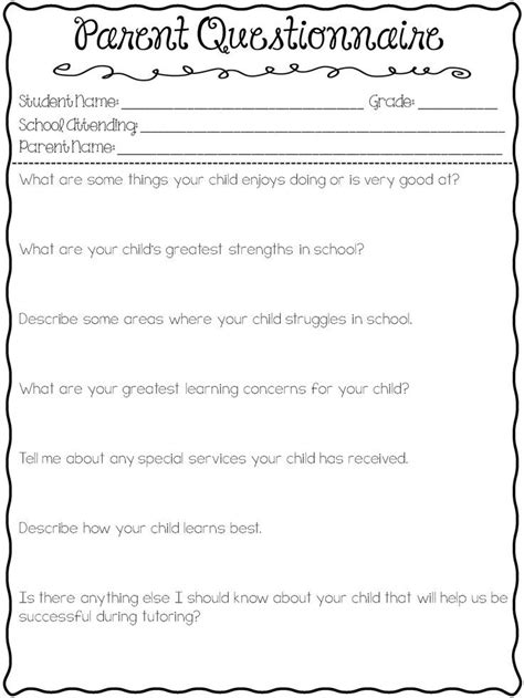 Free Tutoring Forms And Tips 6th Grade Pinterest School Classroom And Back To School