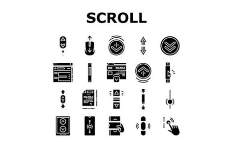 scroll computer mouse cursor icons set graphic by stockvectorwin