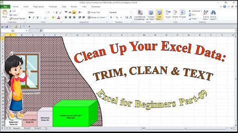 Clean Up Your Excel Data Learn Cleantrim And Text Youtube